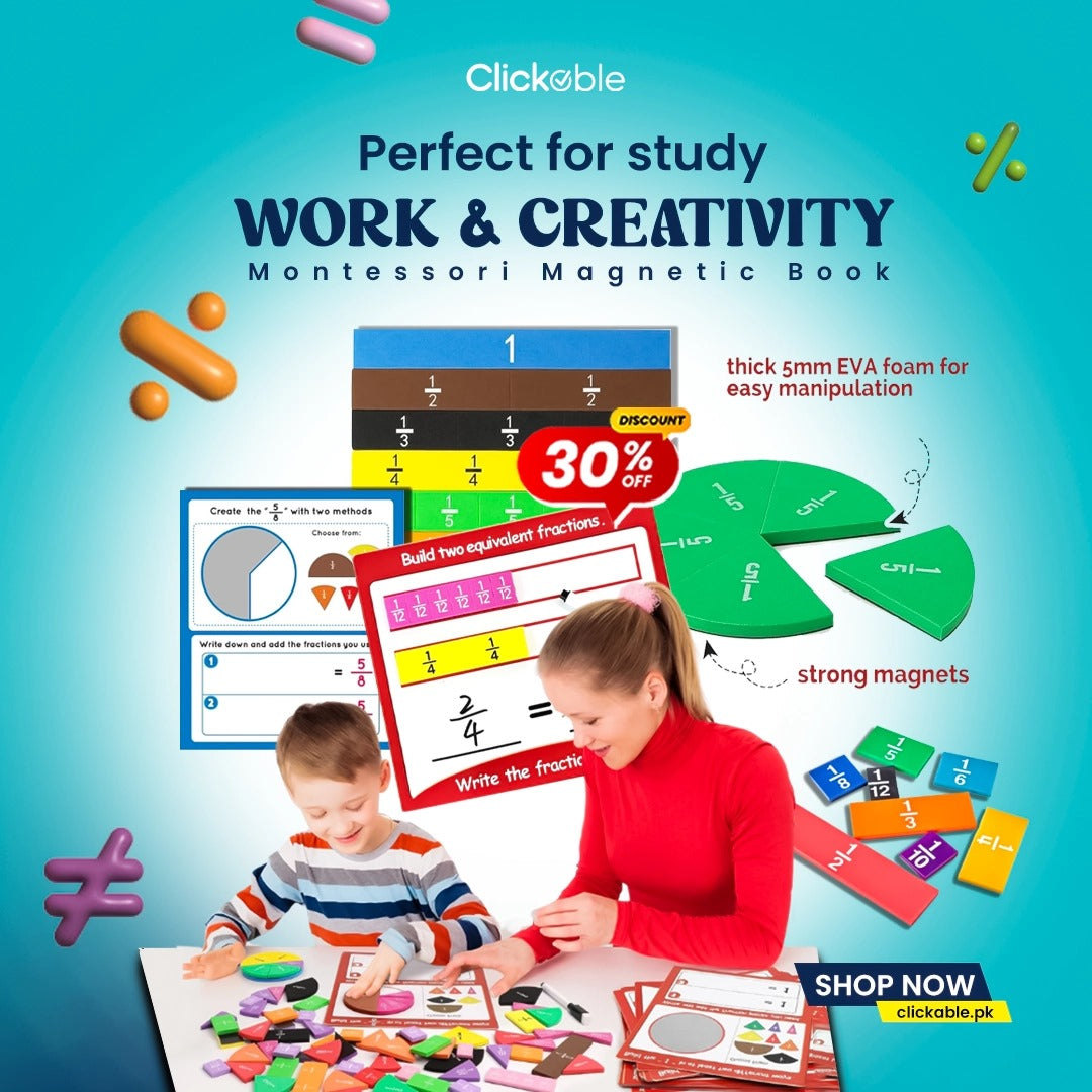 Montessori Magnetic Book – Clickable.pk
